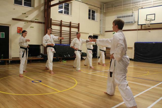 Harry takes Karate lesson